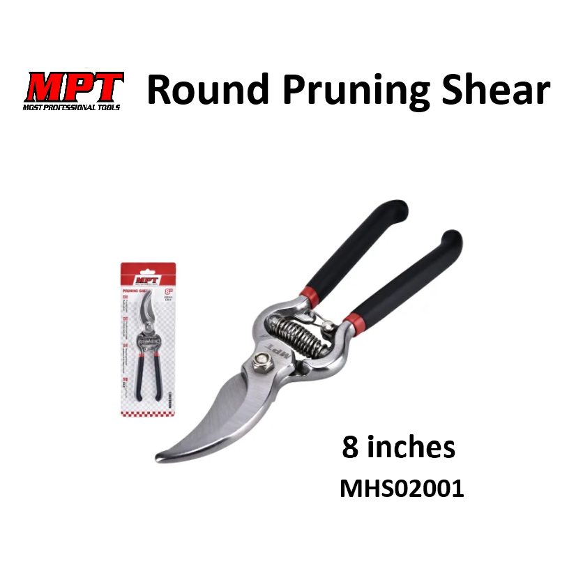 MPT 8" inches Round Pruning Shear MHS02001 HT • MOST PROFESSIONAL TOOL ...