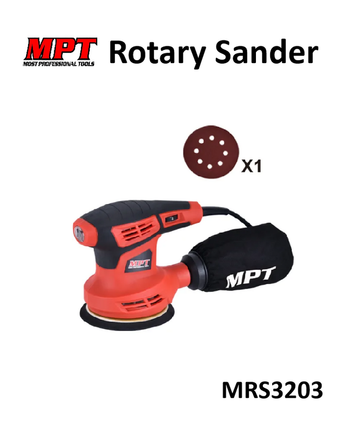 MPT Rotary Sander 320W 125mm MRS3203 PT • MOST PROFESSIONAL TOOLS ...