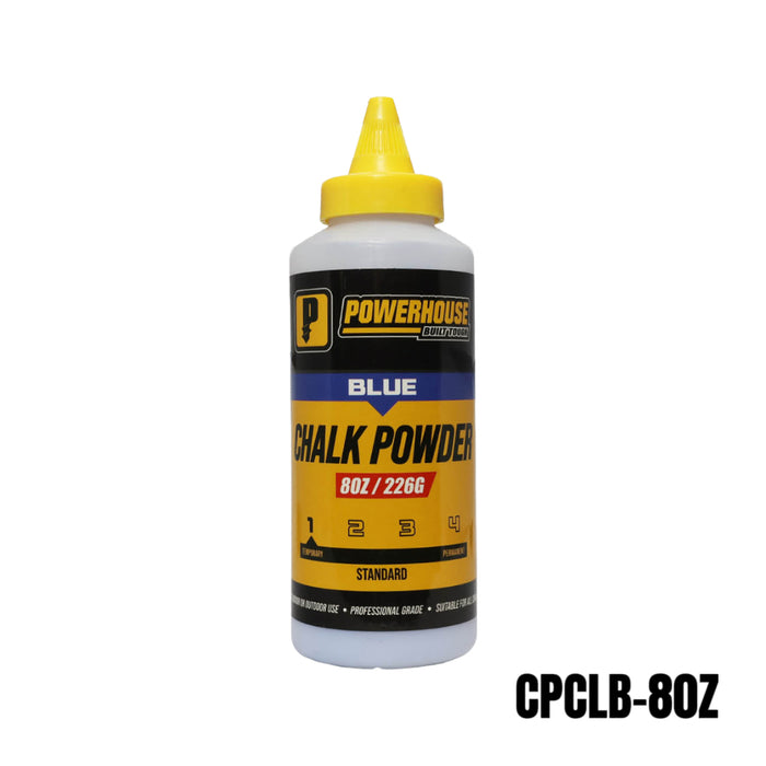 BUILDMATE x PowerHouse Chalk Powder for Chalk Line Reel Blue 8oz PH-CP ...