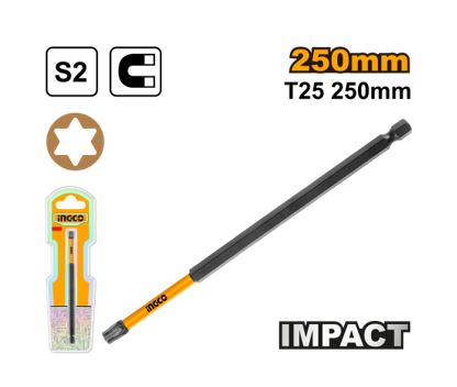 INGCO Impact Screwdriver Bit T25 Torx Bit for Impact Driver SDBIM71T25 ...