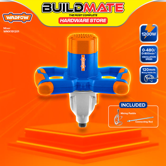 BUILDMATE Wadfow 1200W Electric Mixer with Mixing Paddle for Mixing Pa ...