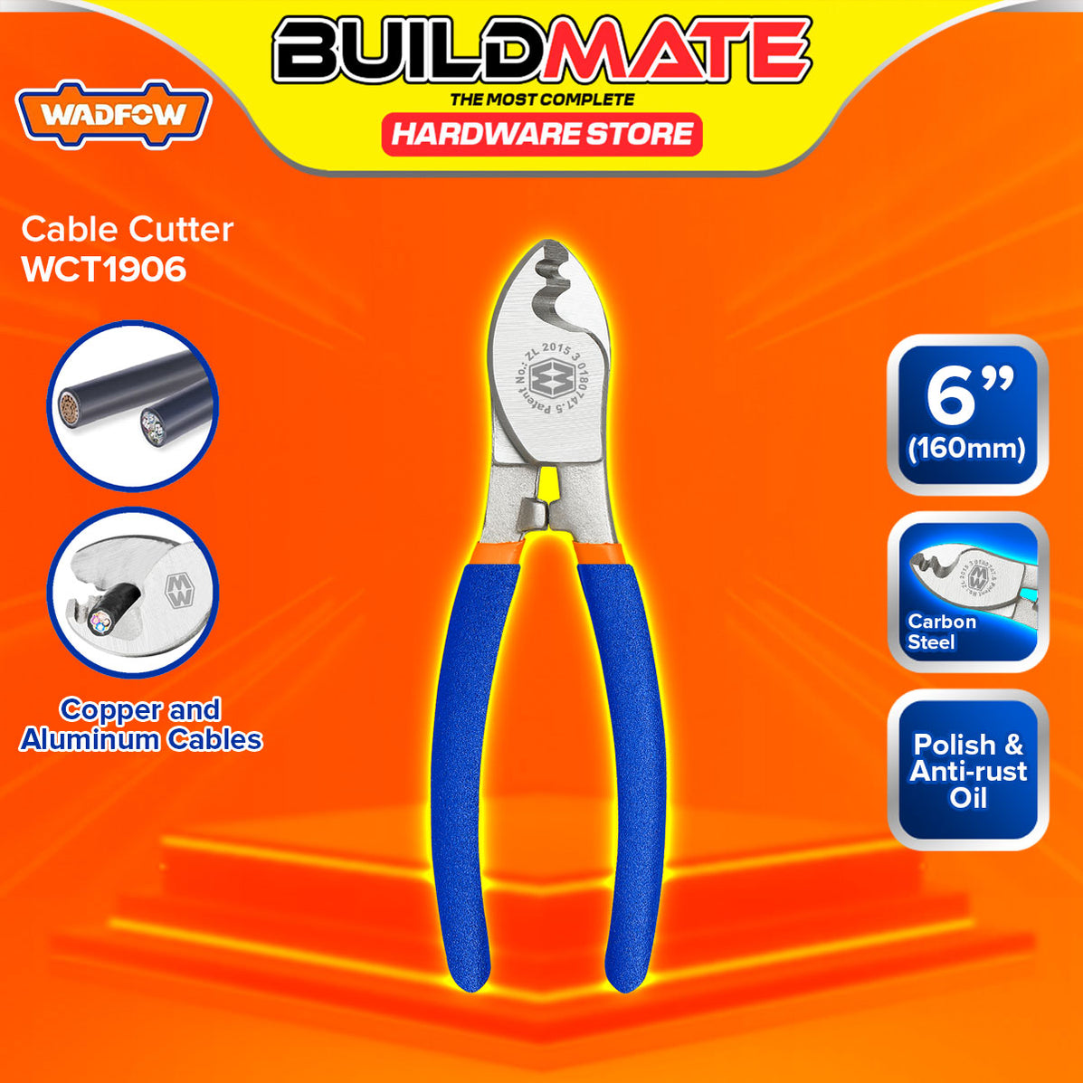 WADFOW Cable Cutter 6" | 8" | 10" Inch Cable Wire Cutters Cutting [SOL ...