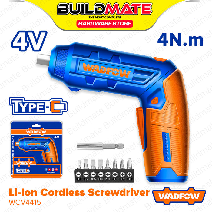 BUILDMATE Wadfow 4V Lithium-Ion Cordless Screwdriver Handheld Recharge ...