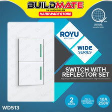 ROYU Wide Series Plate 1 2 3 Gang Universal Outlet Switch LED Reflecto ...