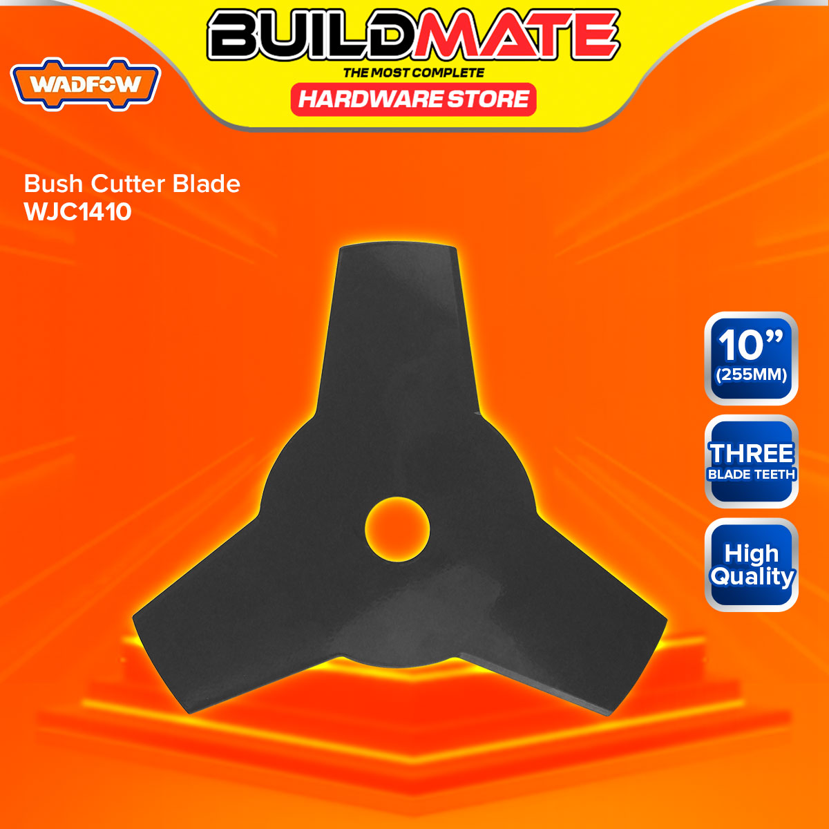 BUILDMATE Wadfow 3T Bush Cutter Blade 1.4x255mm Brush Cutting Weed Eat ...