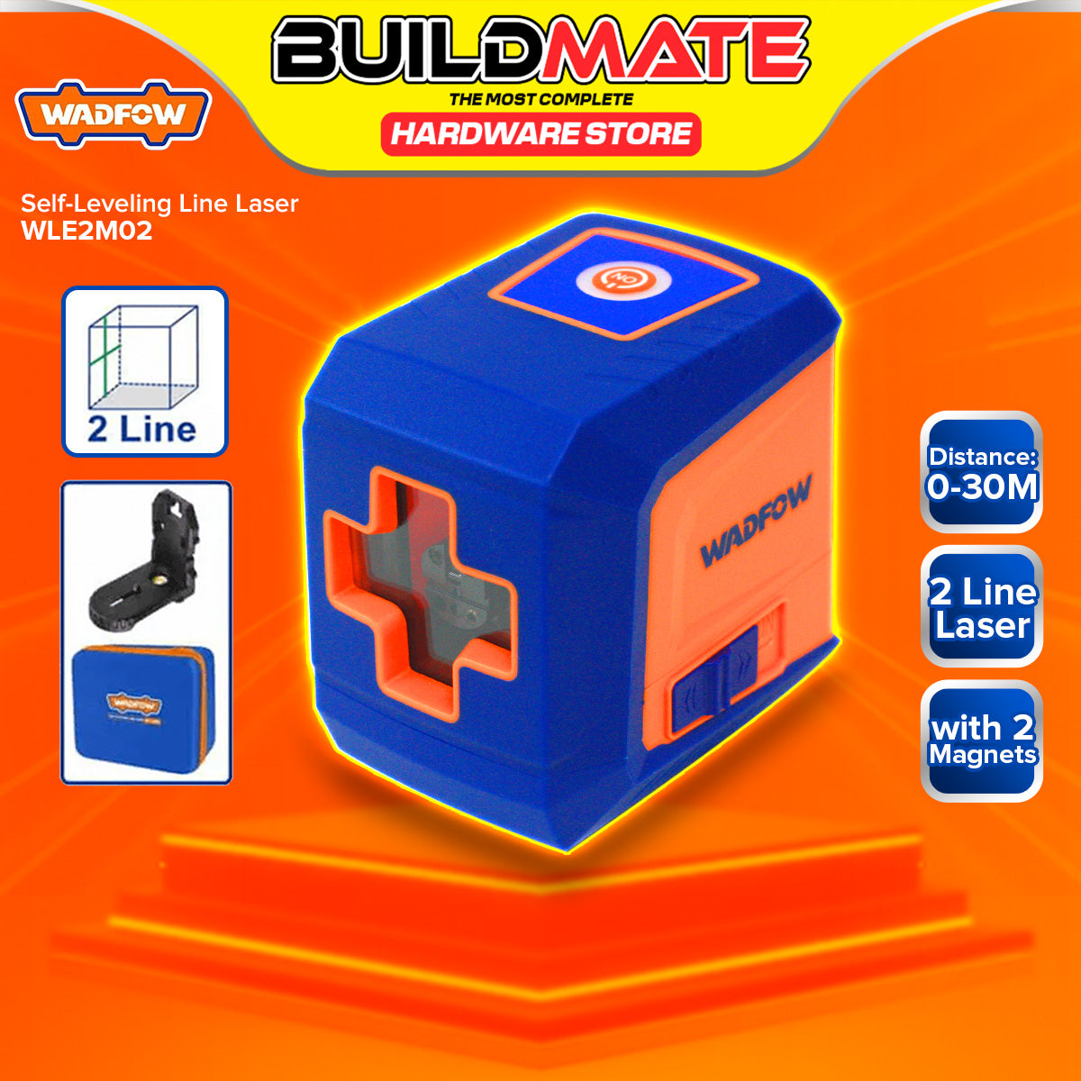 BUILDAMATE Wadfow Self Leveling Line Green laser level WLE2M02 - WPT ...
