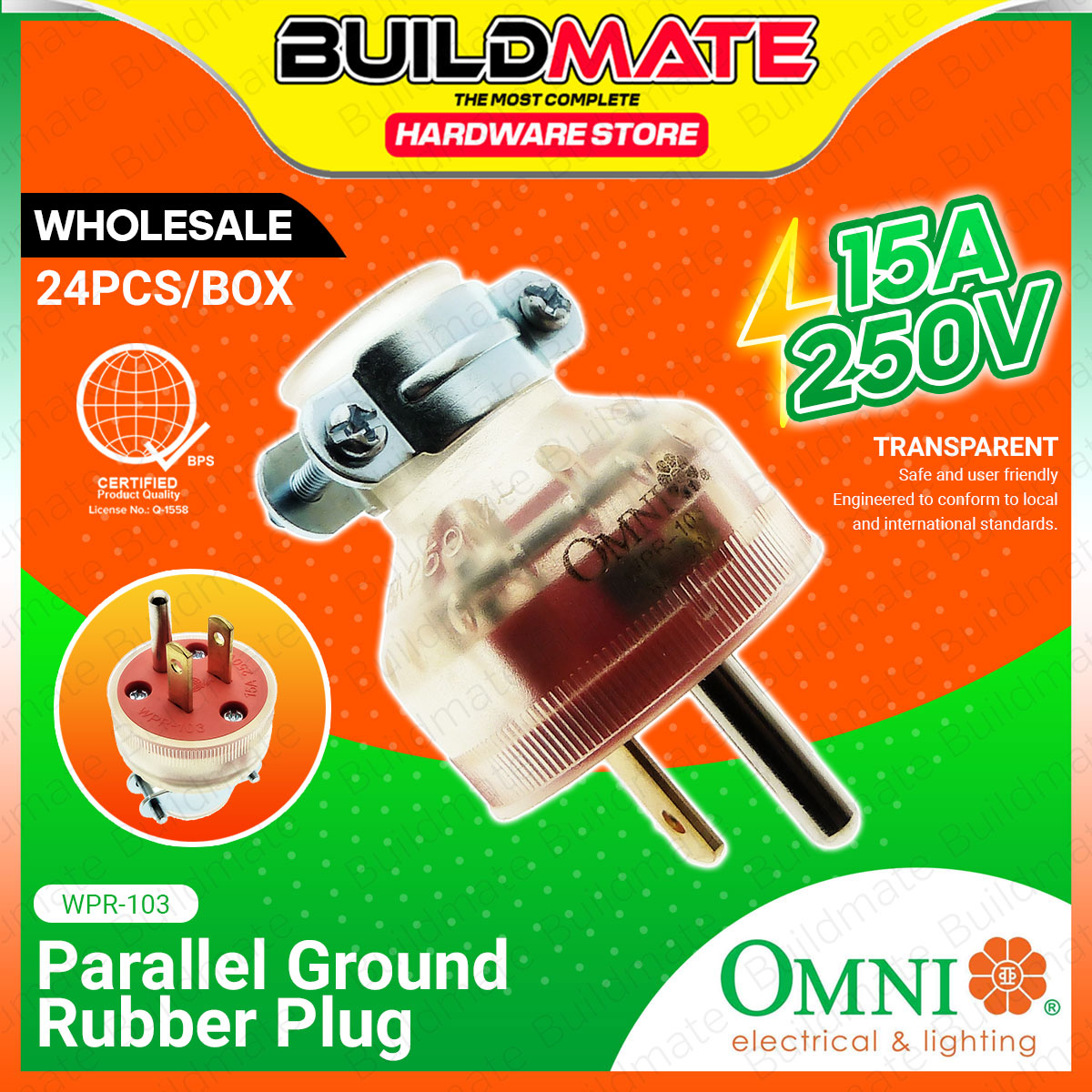 [WHOLESALE] BUILDMATE Omni 24PCS/BOX Electric Parallel Ground Rubber P ...