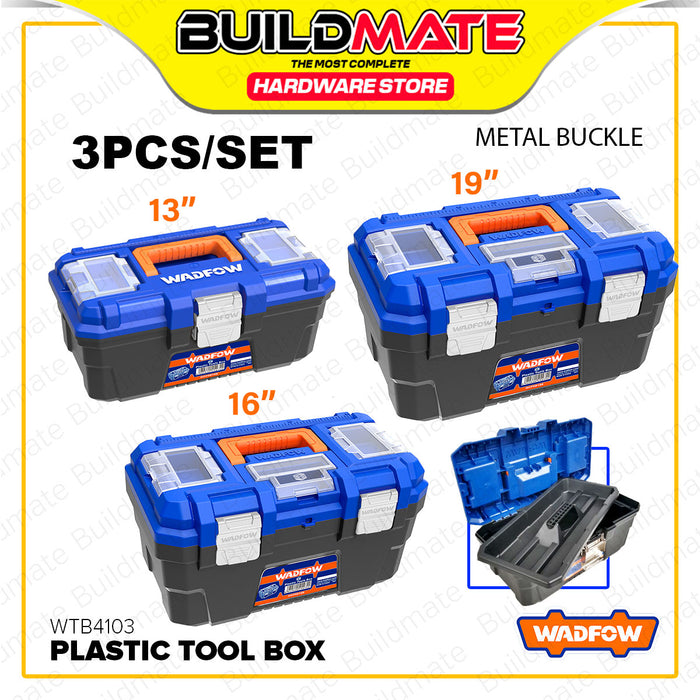 BUILDMATE Wadfow 3pcs Plastic Tool Box Set Plastic / Metal Buckle Tool — Buildmate