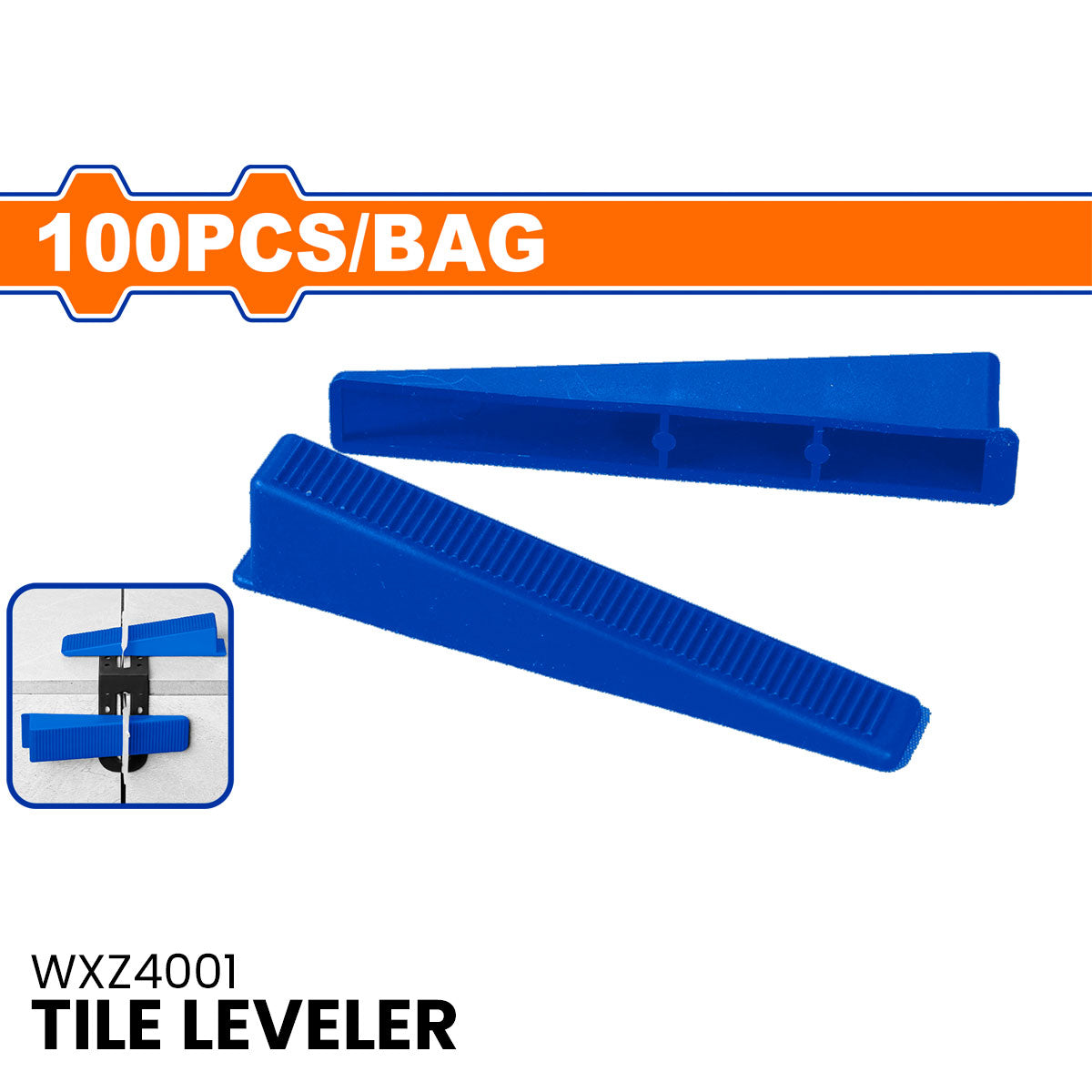 BUILDMATE Wadfow 100PCS/BAG Plastic Tile Leveler Wedges Alignment Spac ...