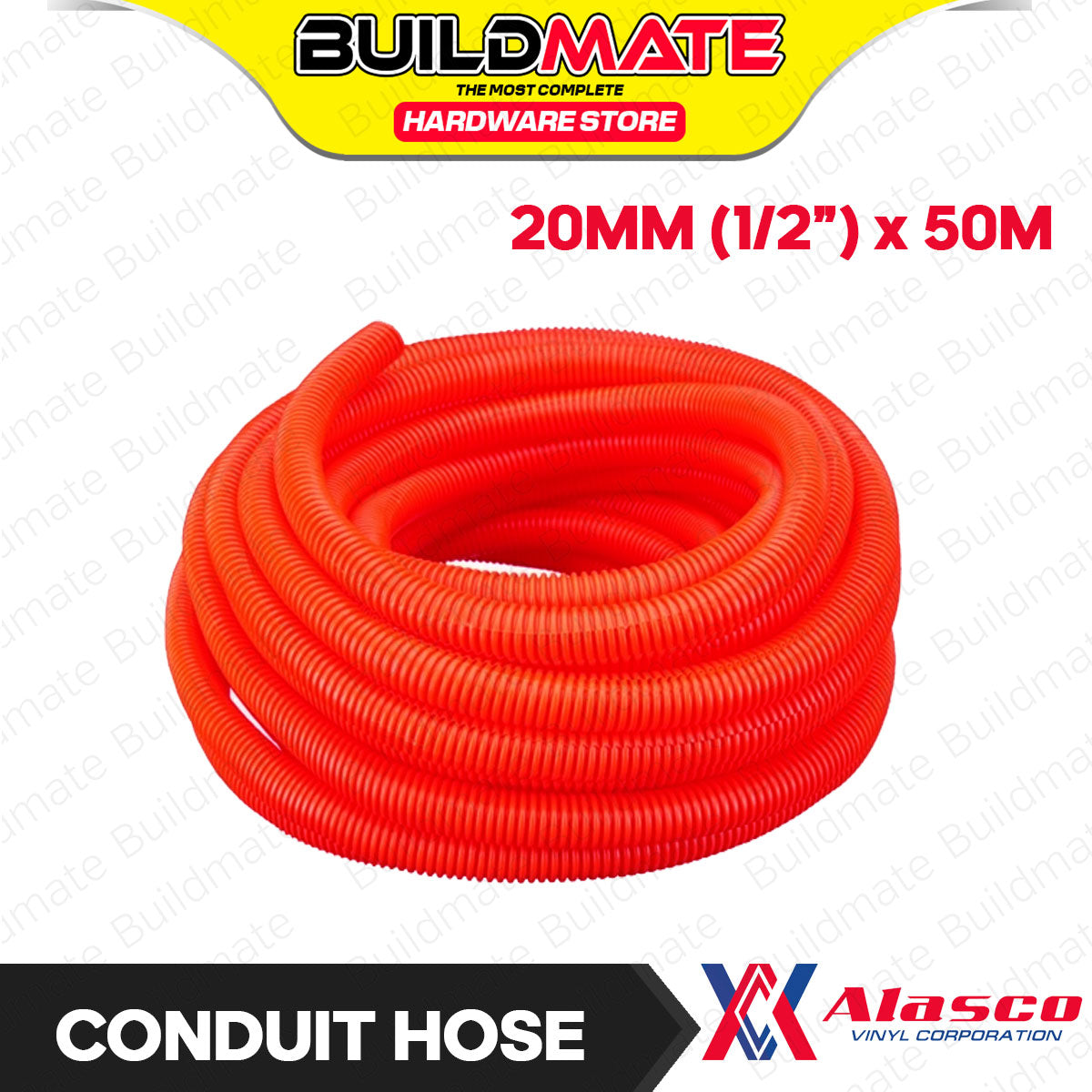 BUILDMATE Standflex Alasco PVC Corrugated Electrical Flexible Hose 1/2 ...