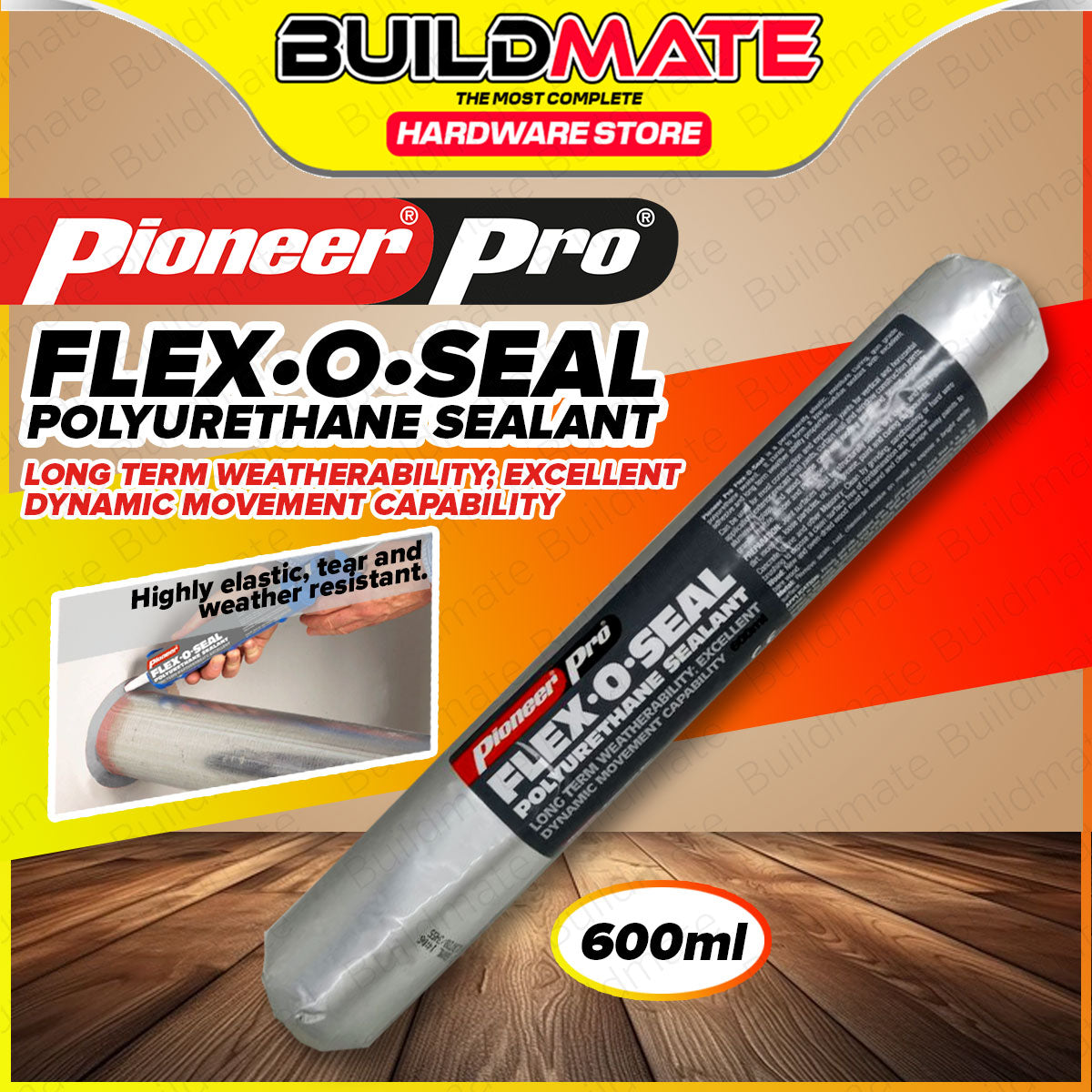 BUILDMATE Pioneer Pro Flex O Seal Polyurethane Sealant 600ml Construct ...