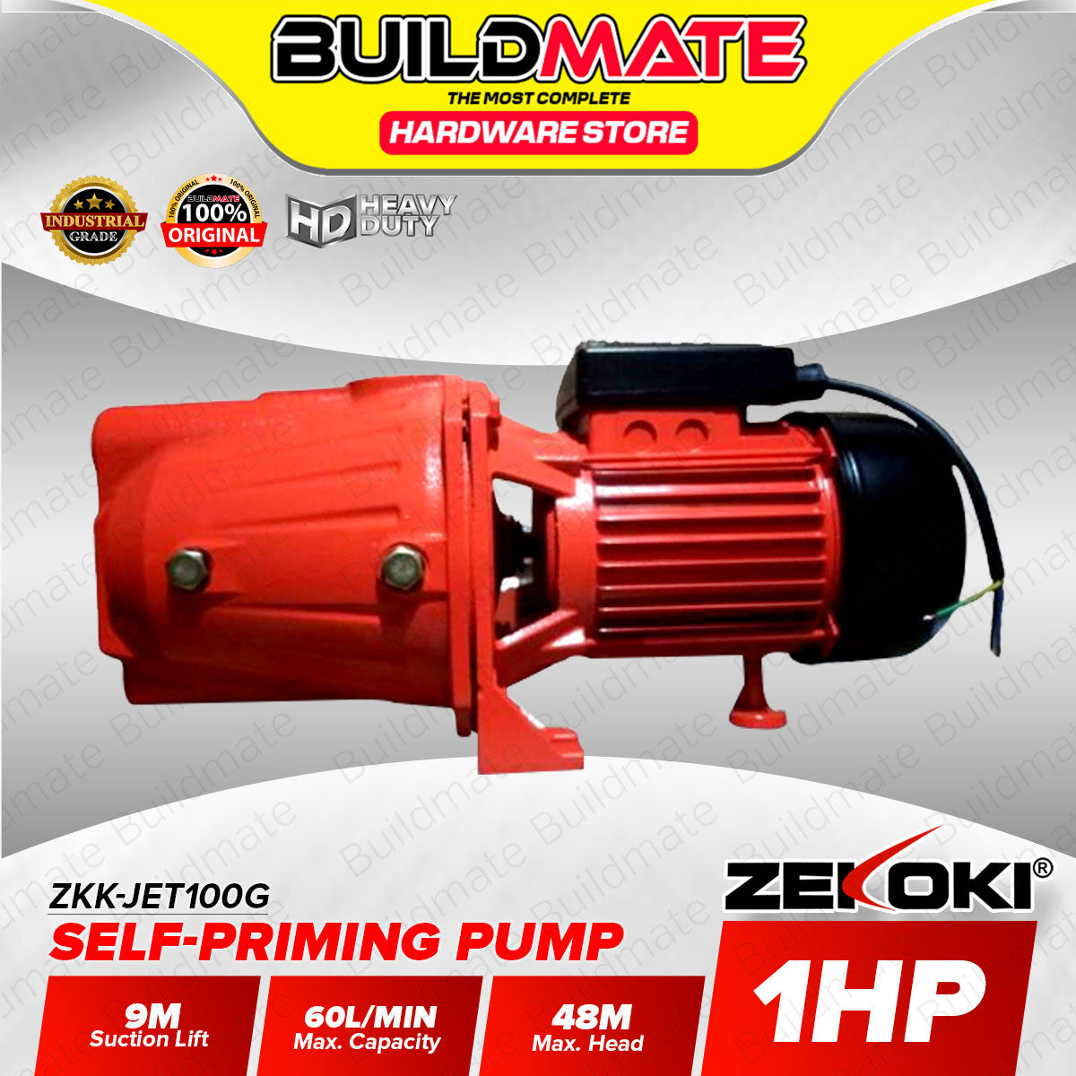 BUILDMATE Zekoki Self Priming Water Jet Booster Pump 1HP / 2HP For Hou ...
