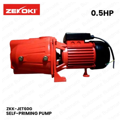 BUILDMATE Zekoki Self Priming Water Jet Booster Pump Motor 0.5HP / 0.7 ...