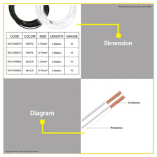 BUILDMATE Royu Flat Cord #16 AWG | 18 AWG 5METERS Electrical Cable Wir ...