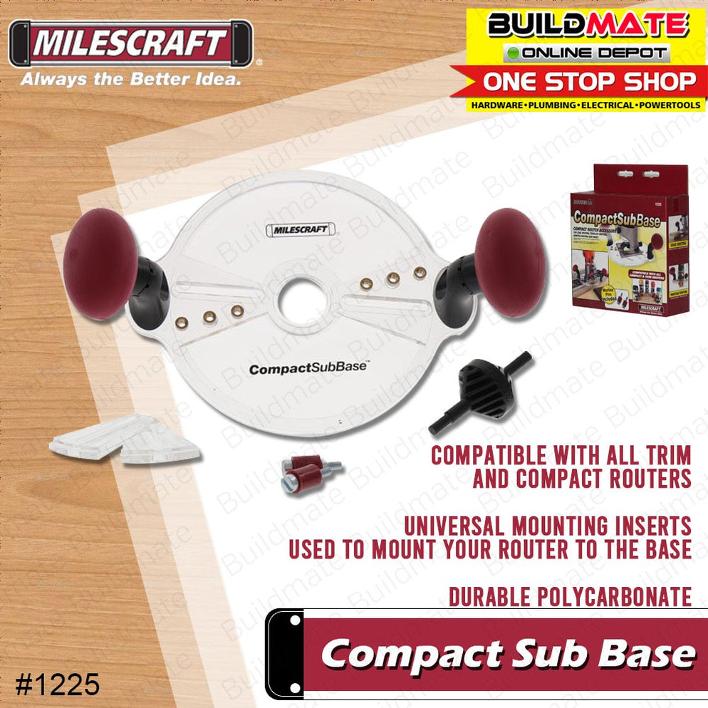 MILESCRAFT Compact Sub Base #1225 •BUILDMATE• — Buildmate