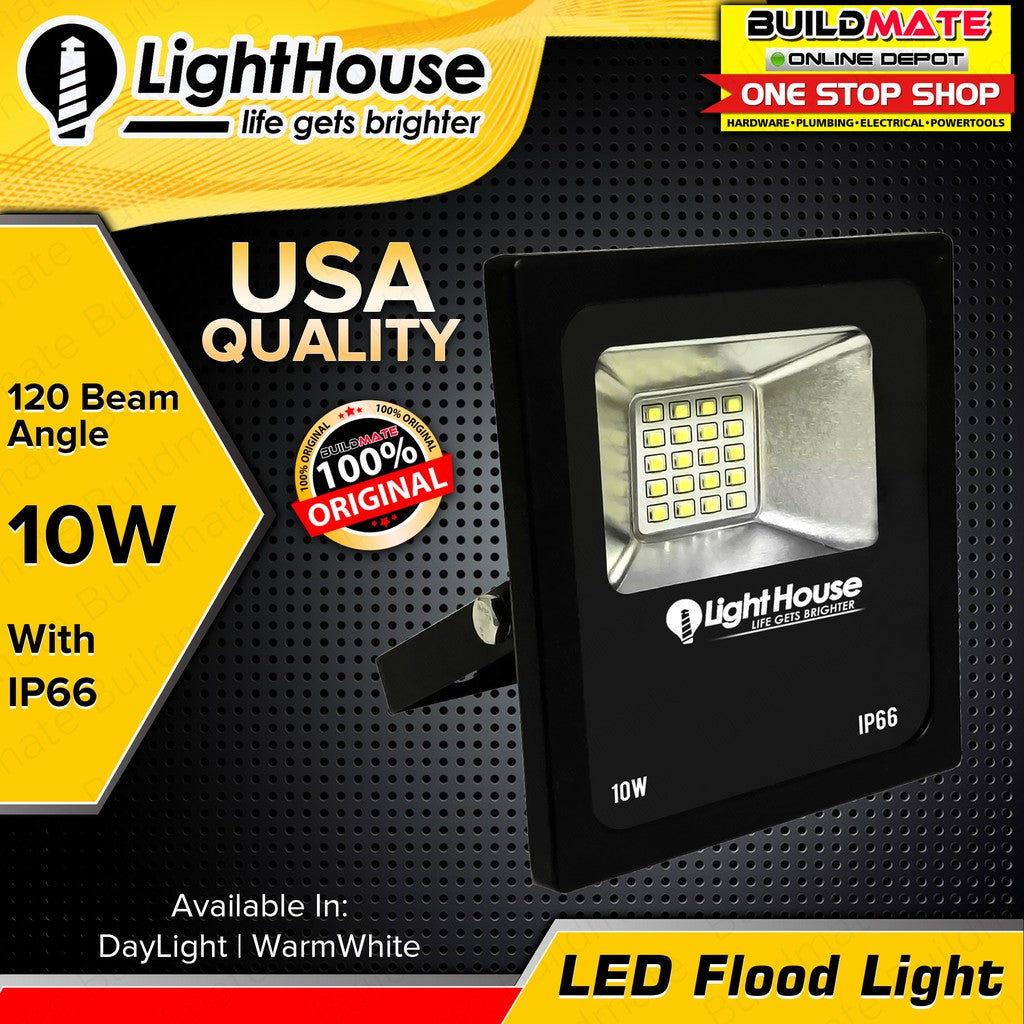 BUILDMATE Lighthouse | Powerhouse 10W LED Floodlight Warm White | Dayl ...