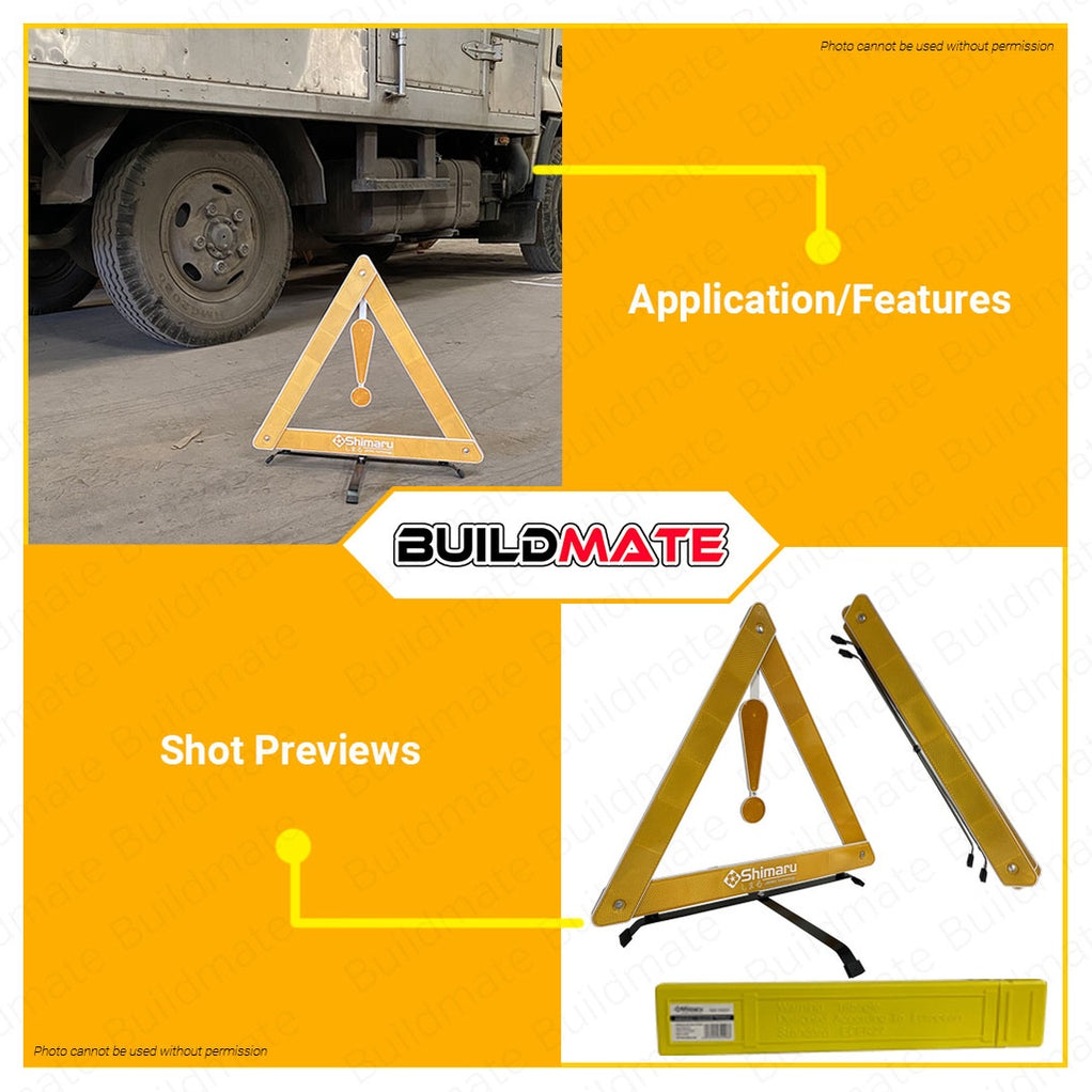 PROMAN | SHIMARU Safety Car Reflective Early Warning Device Triangle E ...