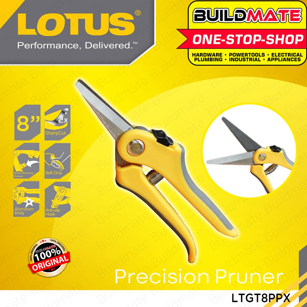 LOTUS Garden 8" Precision Pruner Pruning LTGT8PPX •BUILDMATE• LHT LUTO ...