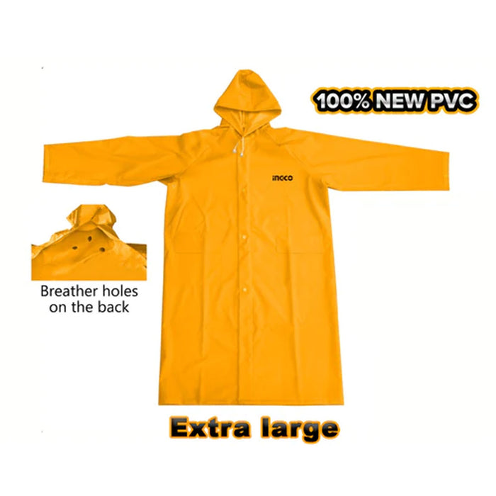 INGCO Rain Coat New PVC Material HRCTL031 SOLD PER PIECE •BUILDMATE• I ...