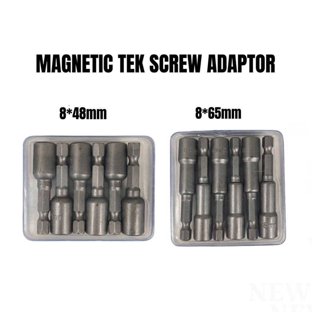 BUILDMATE x POLOLOCK Magnetic Tekscrew Adaptor 8x48mm / 8x65mm (6PCS ...