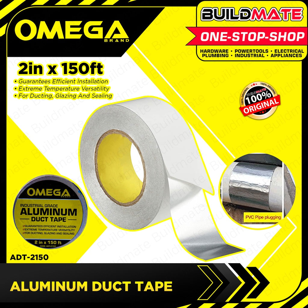 OMEGA INDUSTRIAL GRADE Aluminum Duct Tape 150ft 2" Inch | 3" Inch Silv ...