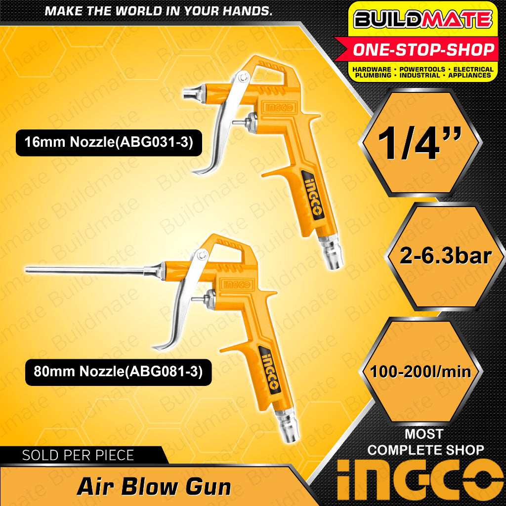 INGCO Air Blow Gun For Hose 16mm | 80mm Air Duster Blowing Gun Air Blo — Buildmate