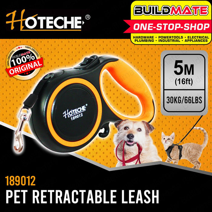 BUILDMATE Hotche 30kg/5m Pet Retractable Leash Adjustable Telescopic T ...