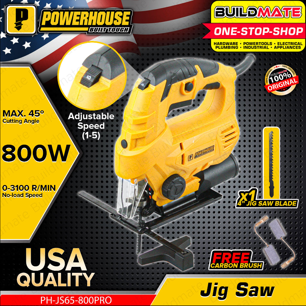 POWERHOUSE USA Variable Speed Electric Jig Saw Jigsaw Wood Cutter 550W ...