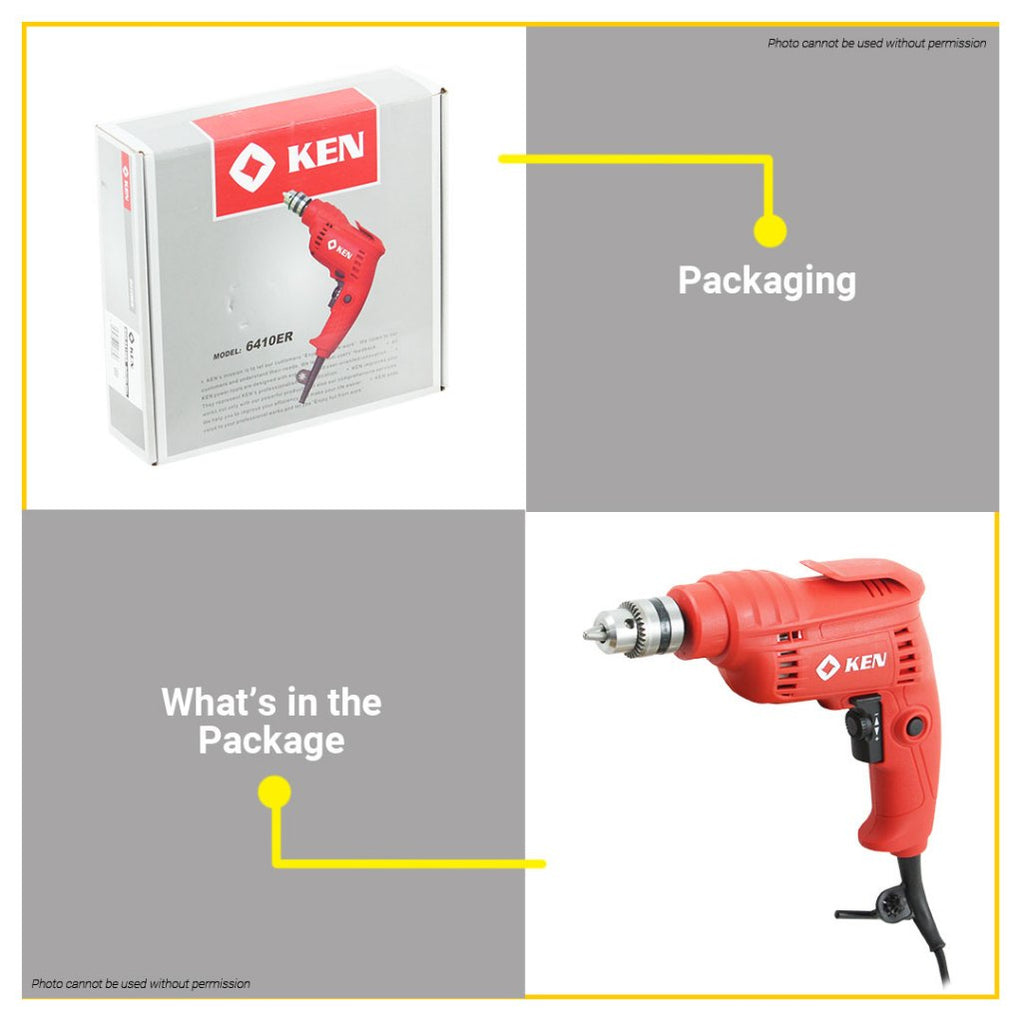 BUILDMATE Ken 350W 10mm Electric Impact Drill Machine Chipping Gun for ...