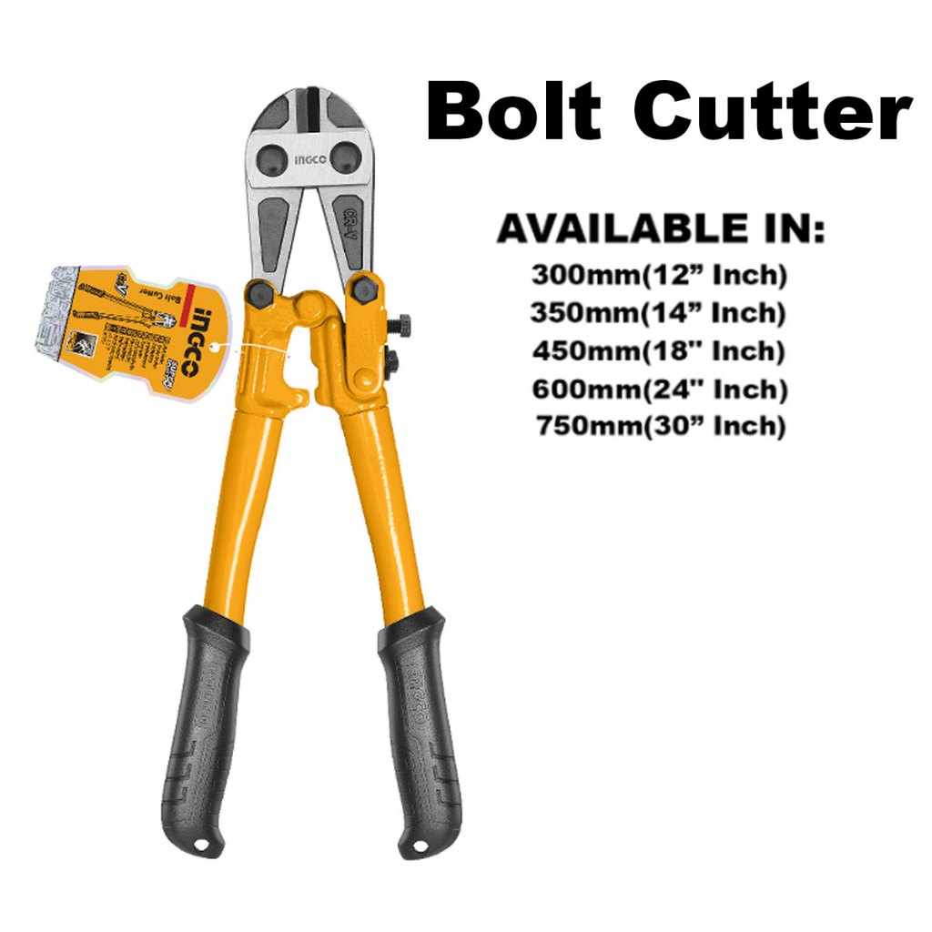 BUILDMATE Ingco 24"-30" Inch Bolt Cutter Chain Wire Lock Cutter Rebar ...