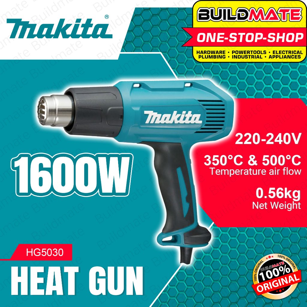 BUILDMATE Makita 1600W Variable Heat Gun Hot Air With High & Low Switc ...