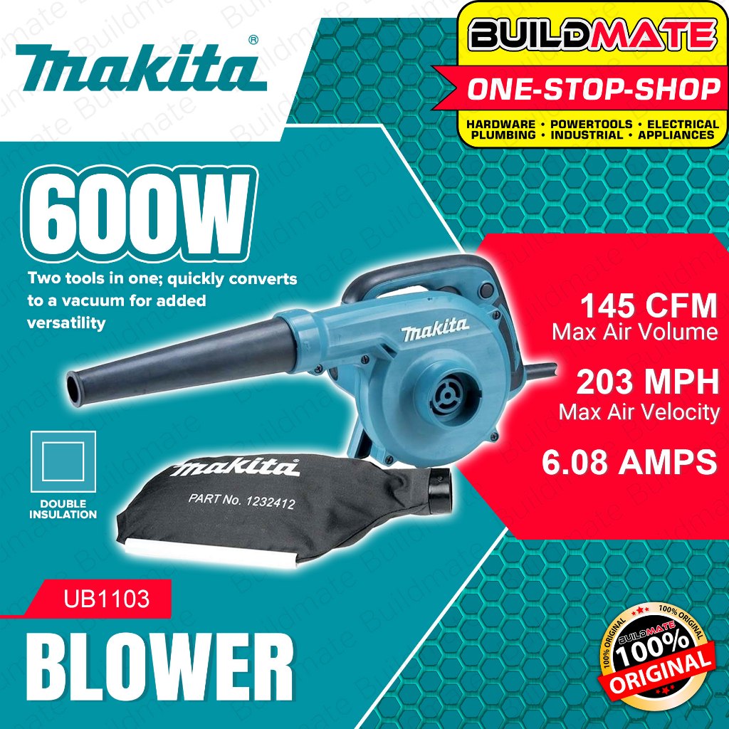 BUILDMATE Makita 600W Air Blower Blow Gun With Variable Speed 4.1 m/mi ...