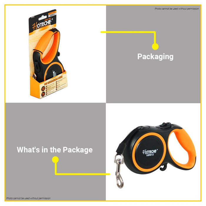 BUILDMATE Hotche 30kg/5m Pet Retractable Leash Adjustable Telescopic T ...