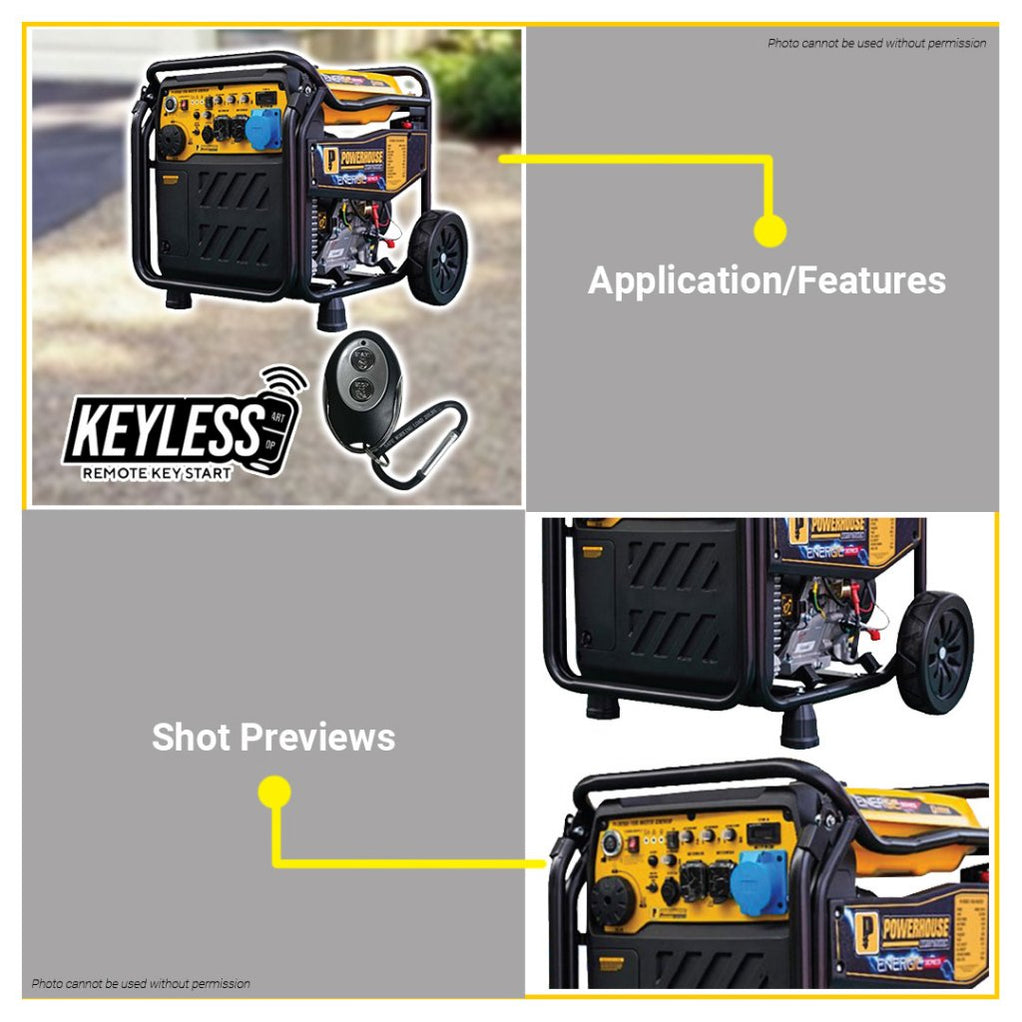 BUILDMATE Powerhouse Energie Series Smart Inverter Gasoline Generator ...