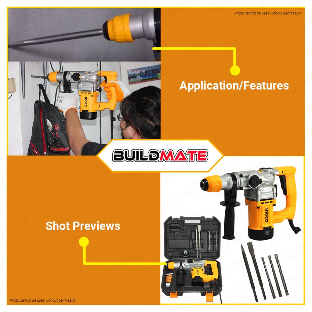 INGCO Rotary Hammer Drill 1050W RH10506 100% ORIGINAL / AUTHENTIC •BUI ...