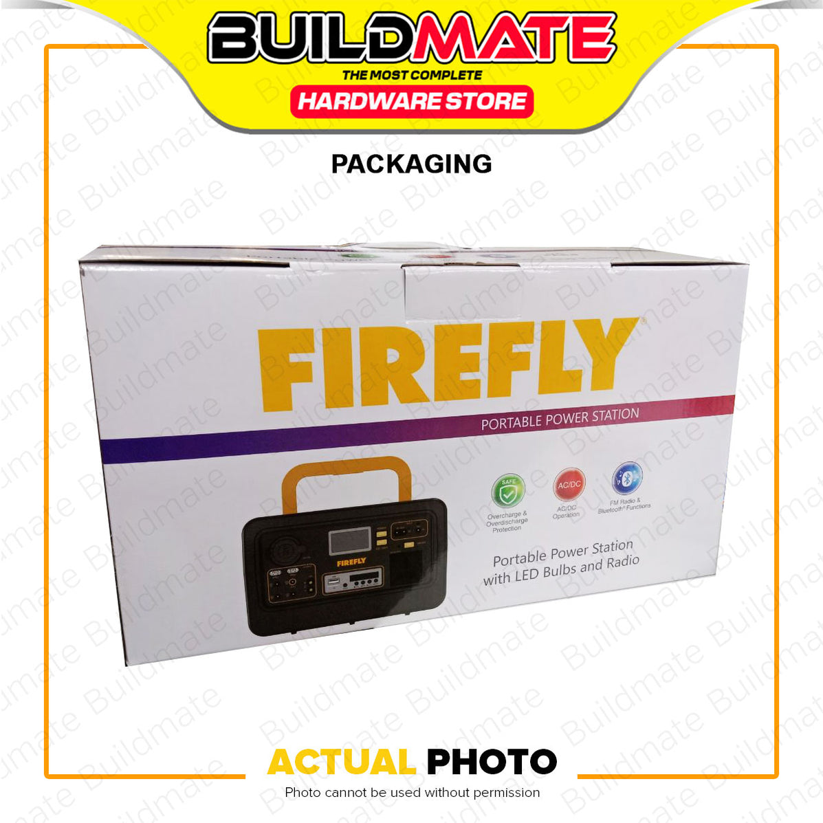 BUILDMATE Firefly Portable Power Station 250W with 4pcs Emergency LED — Buildmate