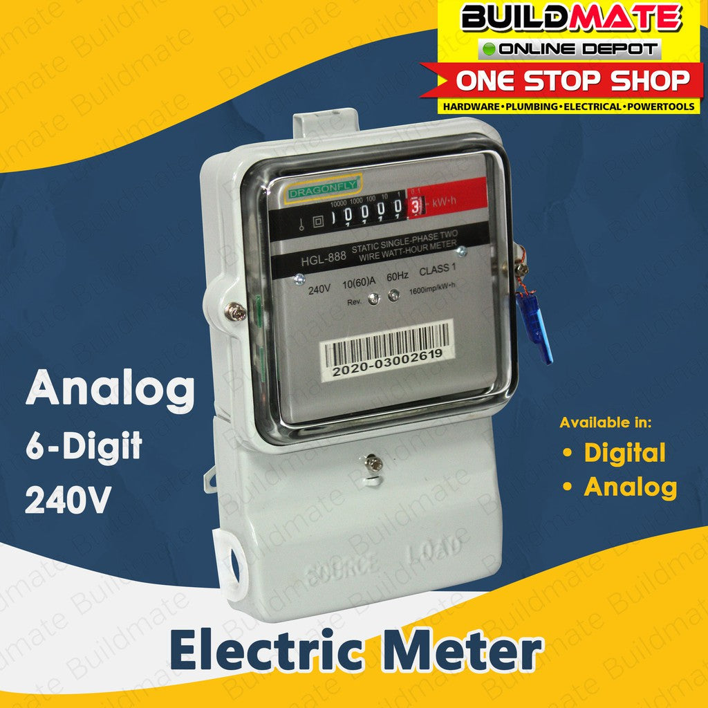 DRAGONFLY Electric Meter KWH Submeter DIGITAL / ANALOG ERC Approved •B ...