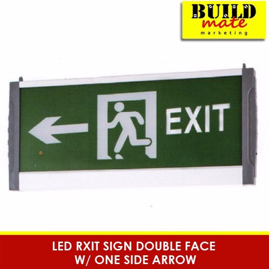 LED Exit Sign Double Face with One One Side Arrow LEL-Z01GTE-3 — Buildmate