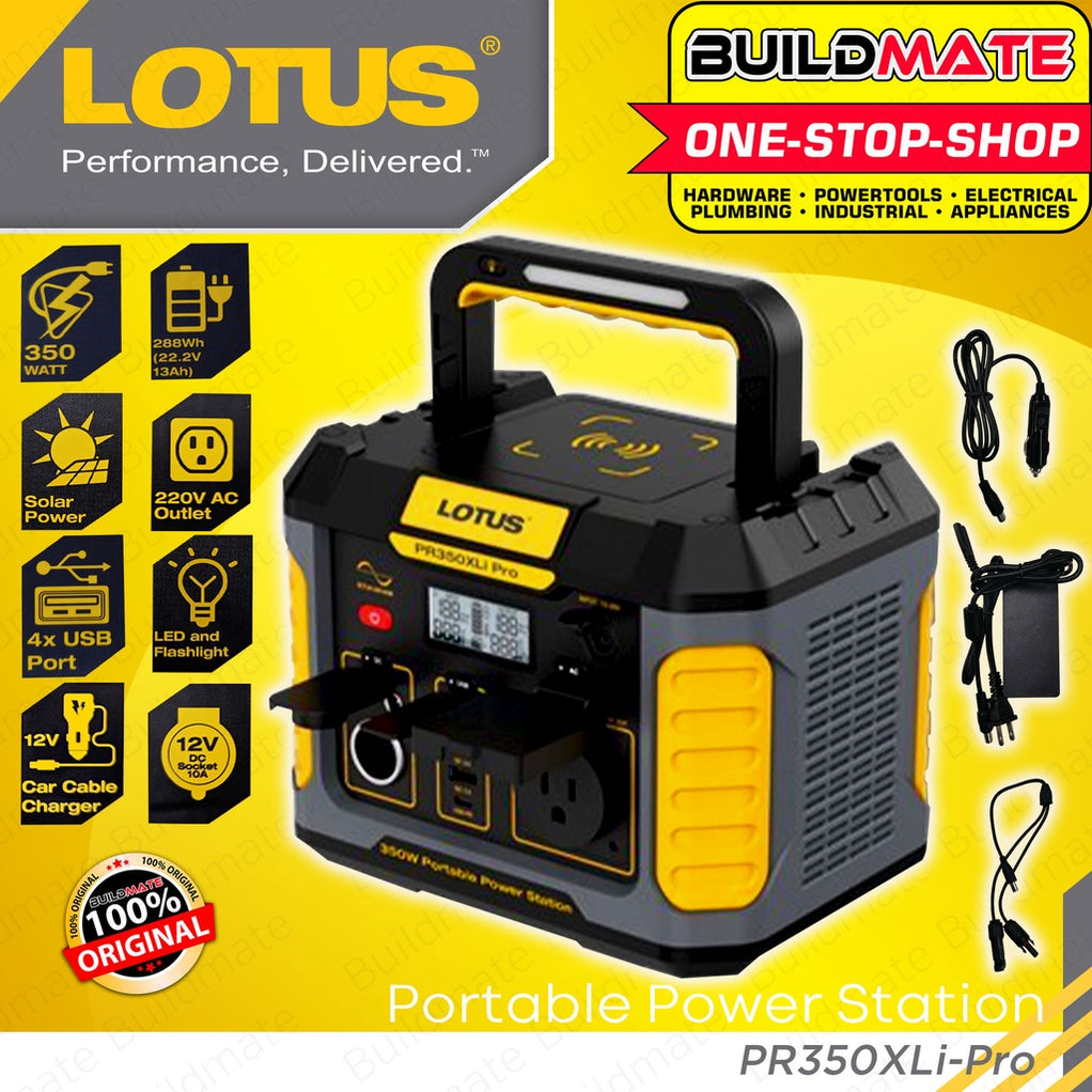 LOTUS 350W | 400W Li-Ion Cordless Rechargeable Portable Power Station ...