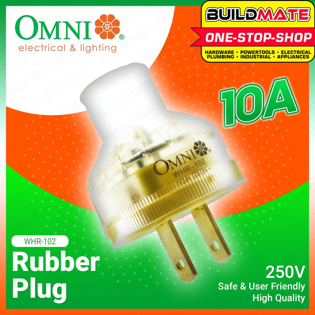 OMNI Rubber Plug Heavy Duty 10A 250V WHR-102 100% ORIGINAL / AUTHENTIC ...