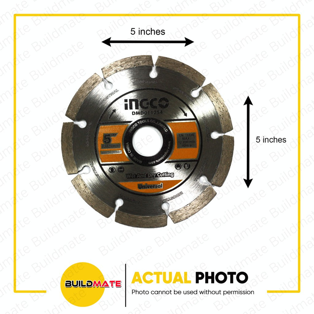 INGCO Dry Diamond Disc 5" 125mm for Wall Chaser DMD011254 •BUILDMATE ...