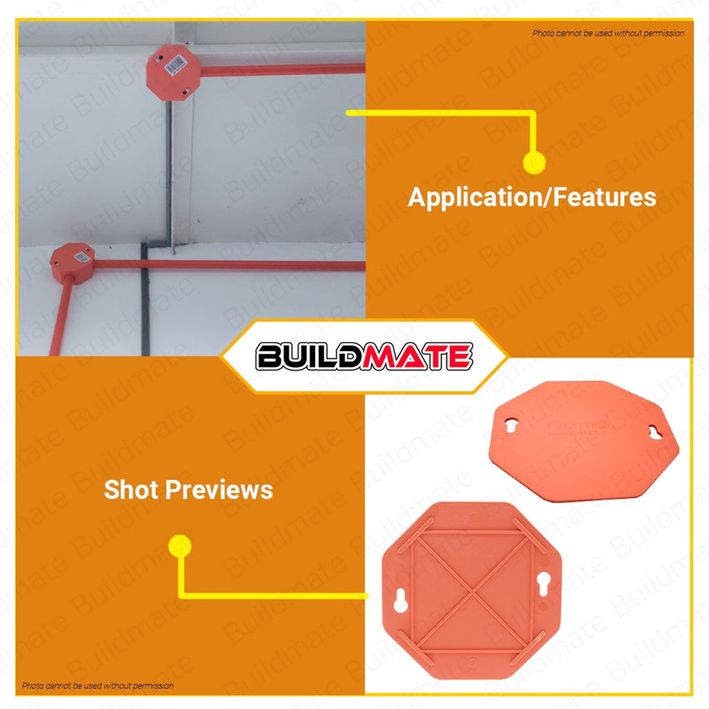Omni PVC Junction Box Cover Only WJC-001 •BUILDMATE• — Buildmate