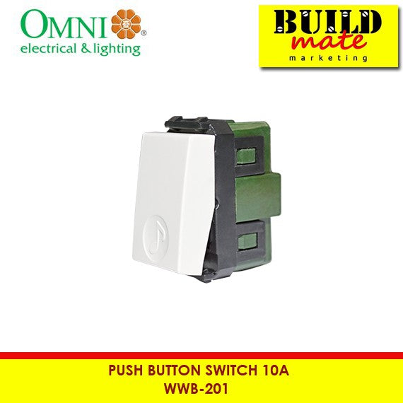 OMNI Push Button Switch 10A WWB-201 •BUILDMATE• — Buildmate