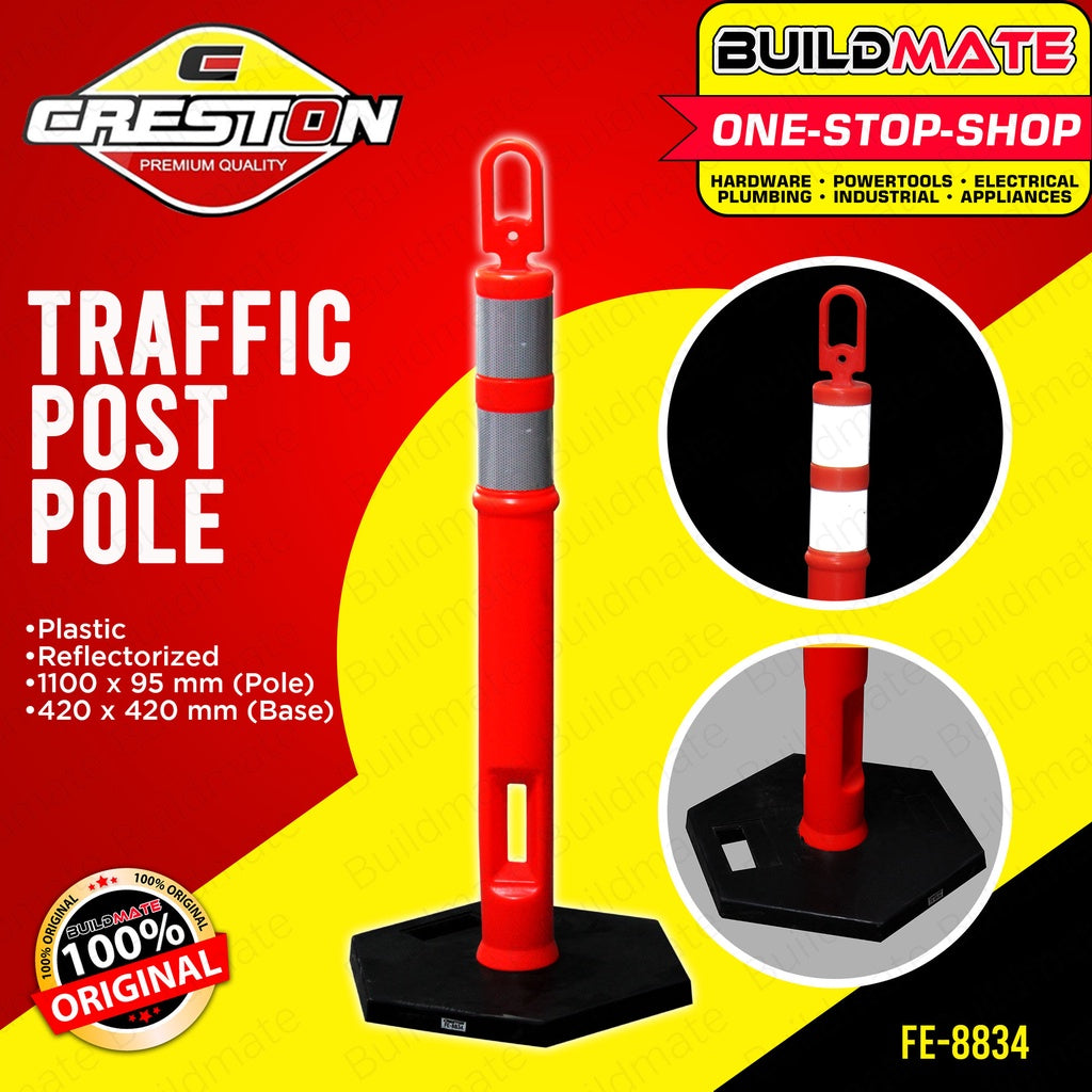 CRESTON Traffic Reflectorized Post Pole Plastic 1100mm FE-8834 100% OR ...