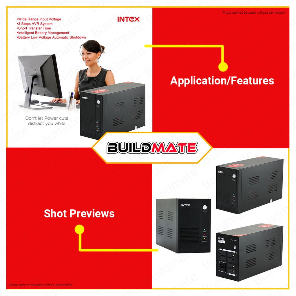 INTEX UPS Uninterruptible Power Supply 1500VA ITM1500VA 100% ORIGINAL ...