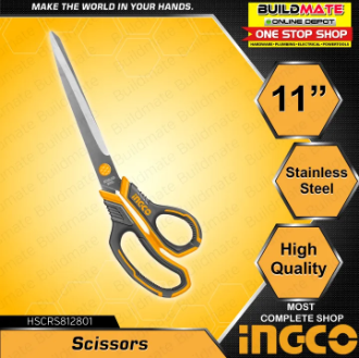 INGCO Stainless Steel Scissors 11" HSCRS812801 •BUILDMATE• IHT — Buildmate