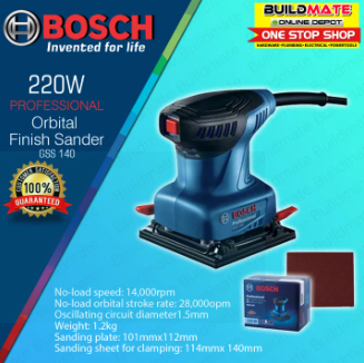 BOSCH Professional Orbital Finish Sander 220W GSS 140 •BUILDMATE• COC ...