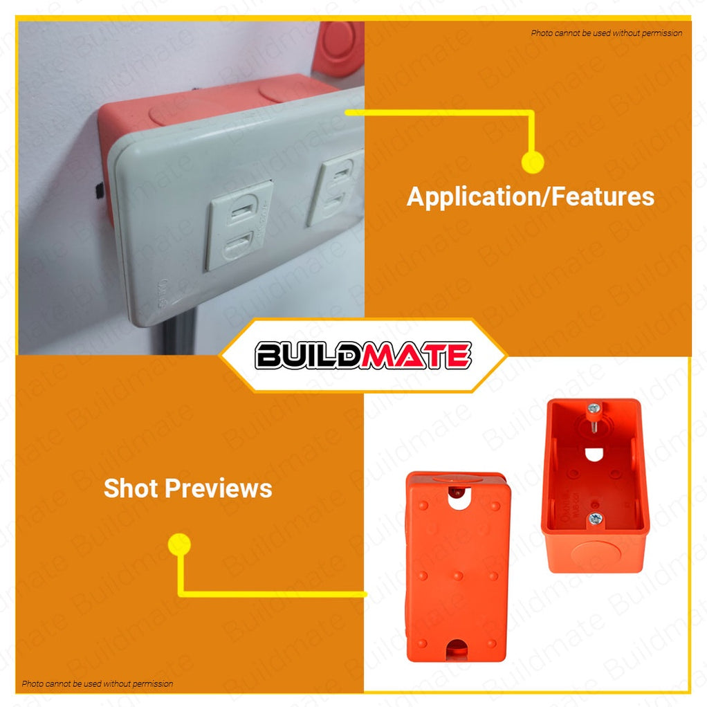 OMNI PVC Electrical Utility Box 2 x 4 WUB-001 •BUILDMATE• — Buildmate