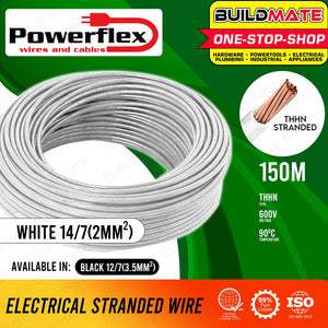 WIREMAX | POWERFLEX Electrical THHN Stranded Cable Wire 150 Meters 8/7 ...