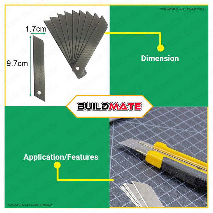 HOYOMA JAPAN Cutter Knife Blades REFILL 10 PCS/BOX HT-CKB10P •BUILDMAT ...